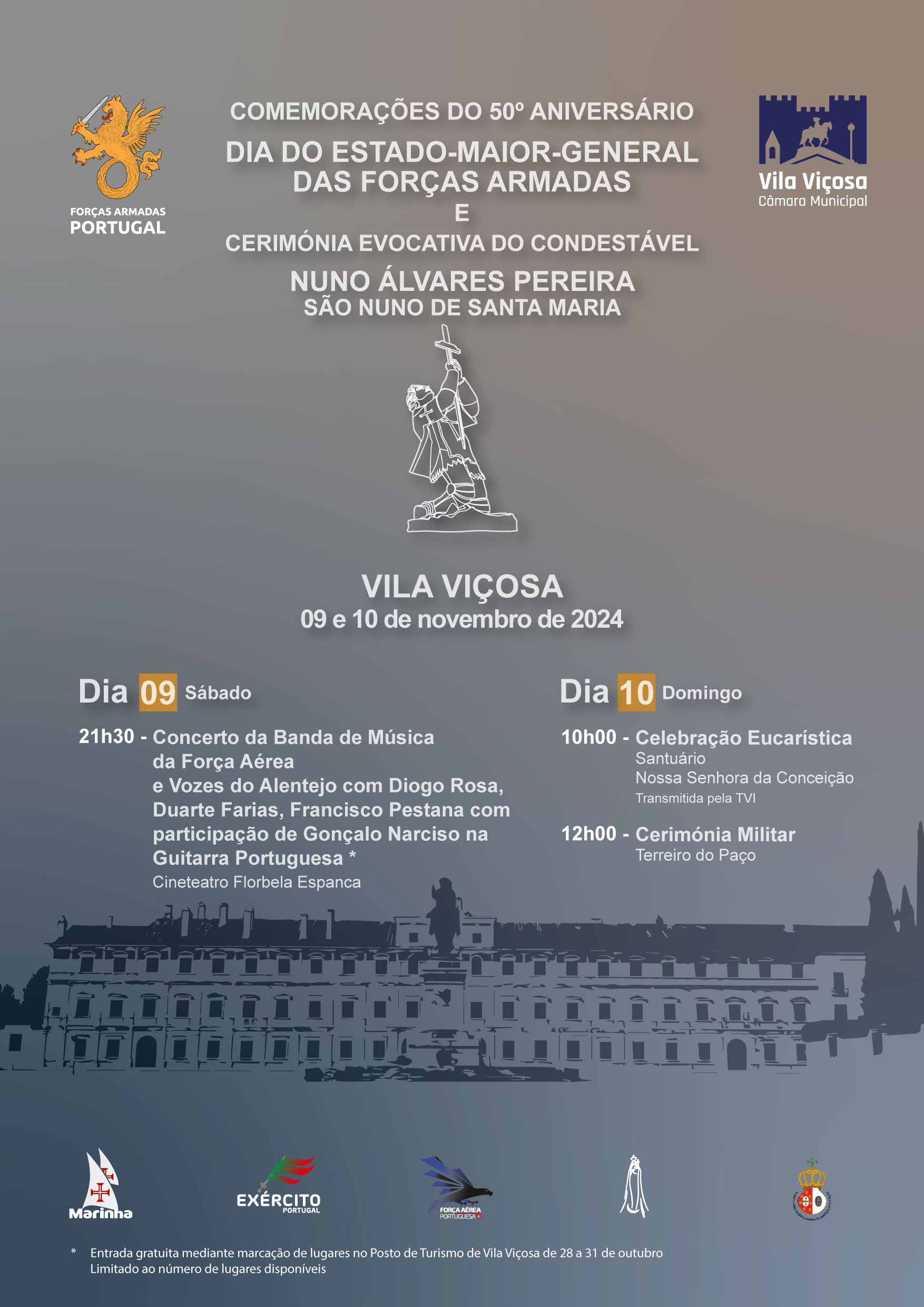 Comemorações do dia do EMGFA e do Condestável Nuno Álvares Pereira em ...